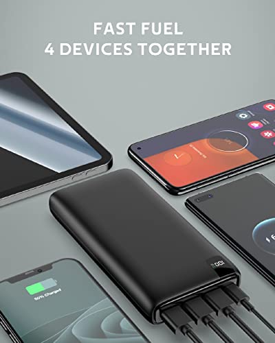 CONXWAN Power Bank 26800mAh Portable Charger 22.5W Fast Charging PD Battery Pack QC 3.0 External Backup Charger Compact Phone Powerbank Compatible with iPhone Samsung Galaxy Android