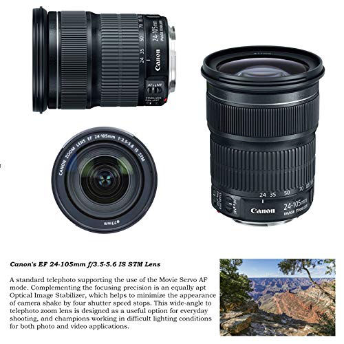 Canon EOS 5d Mark IV DSLR Camera Premium Video Creator Kit with Canon 24-105mm STM Lens + Sony Monitor Series Headphones + Video LED Light + 32gb Memory + Monopod + High End Accessory Bundle (Renewed)