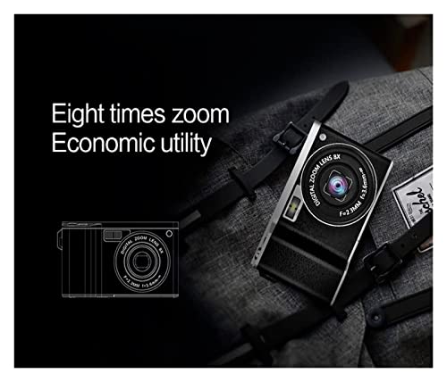 Camera Vlogging Camera, 4K Digital Camera for with WiFi 16X Digital Zoom 180 Degree Flip Screen Wide Angle Lens, Macro Lens Digital Camera