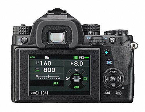Pentax KP 24.32 Ultra-Compact Weatherproof DSLR with 3" LCD, Black