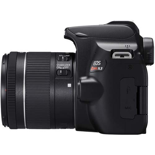 Rebel SL3 Digital SLR Camera Kit (Black) with EF-S 18-55mm is STM Lens and Deluxe Accessory Bundle incl. Memory Cards, Backpack and More