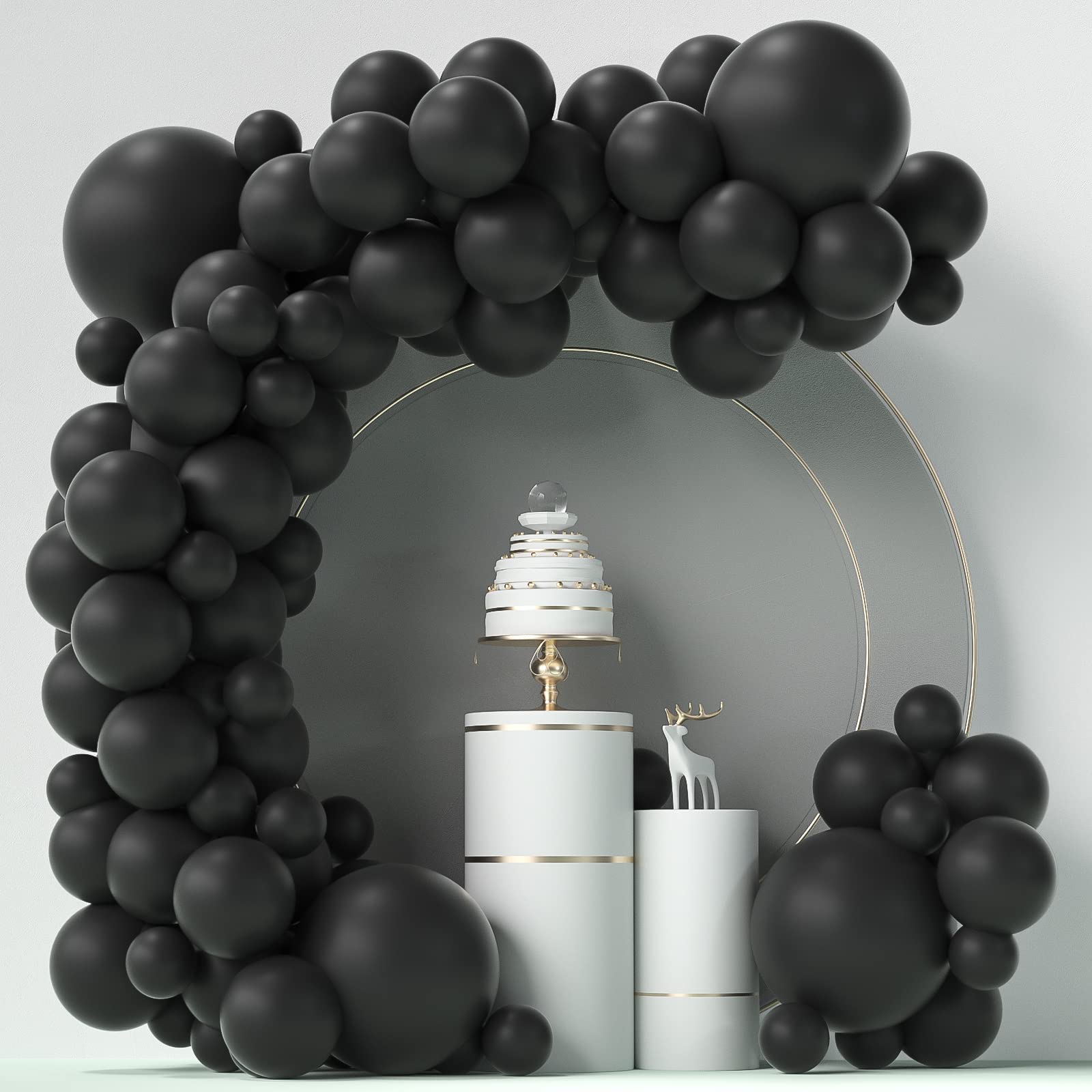 Brown Balloons 84 pcs Mocha Balloons Garland Arch Kit 5 inch +12 inch +18 inch Coffee Balloons Happy Birthday Balloons Baby Shower Decorations Wedding Balloons