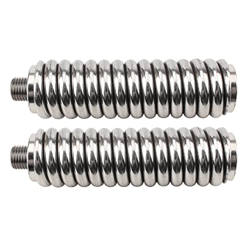 AUTOKAY Pack of 2 Heavy Duty SS-3H CB Antenna Spring Mount Fits for Mobile/Vehicle CB Radio Antenna Mount 3/8-24 Inch Threads Stainless Steel