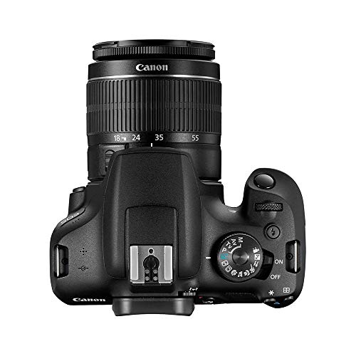 EOS 2000D DSLR Camera and EF-S 18-55 mm f/3.5-5.6 is II Lens, Black (Renewed)