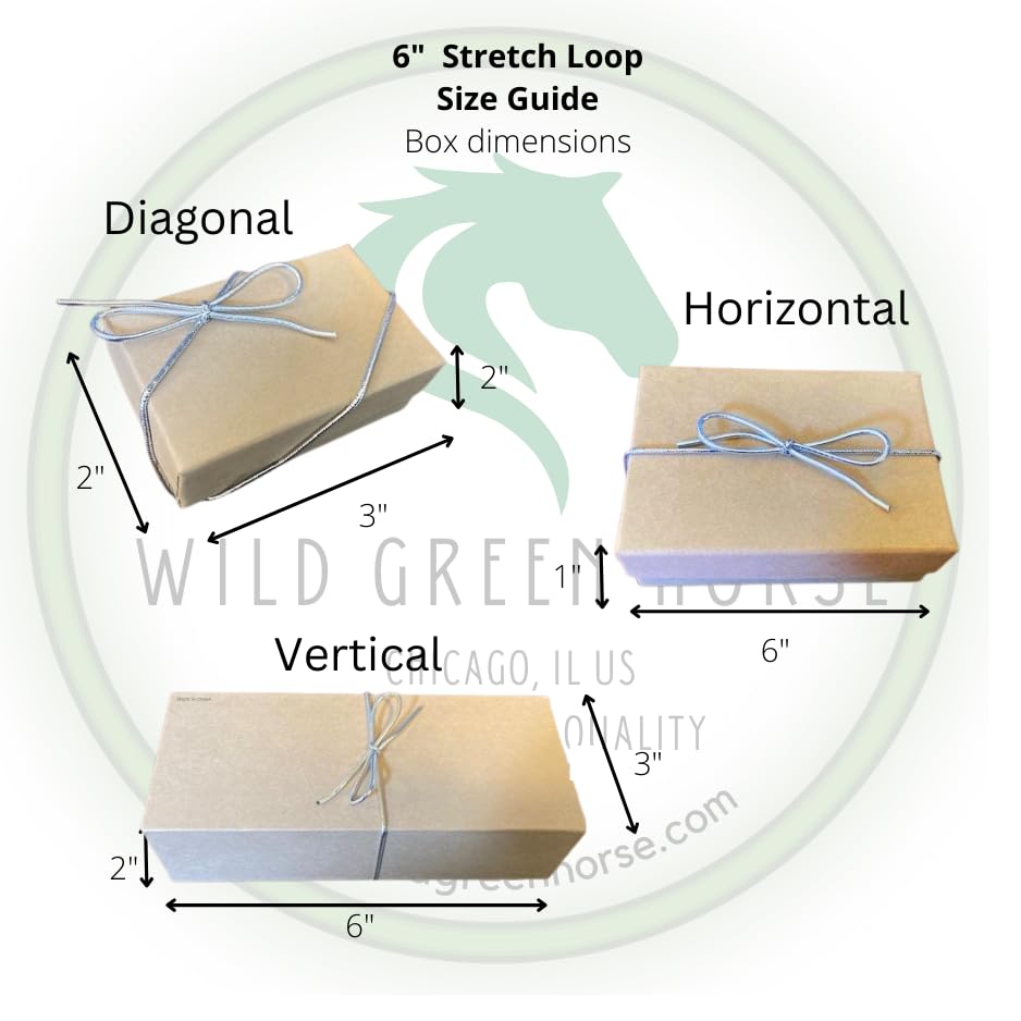 WGH Metallic Stretch Loops with Pre-Tied bows, Elastic Cord Ribbon, Gift Box Bows, Elastic Ribbon String for Gifts, Box, Craft, Bags (6 inch, GOLD)