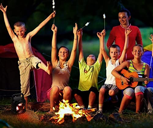 Portable Wireless Bluetooth Speaker for iPhone, Android, iPod and More - Rechargeable Bluetooth Speaker for Kids & Adults - Mini Speaker with Party Lights, for Hiking, Camping, Picnic and Boating.