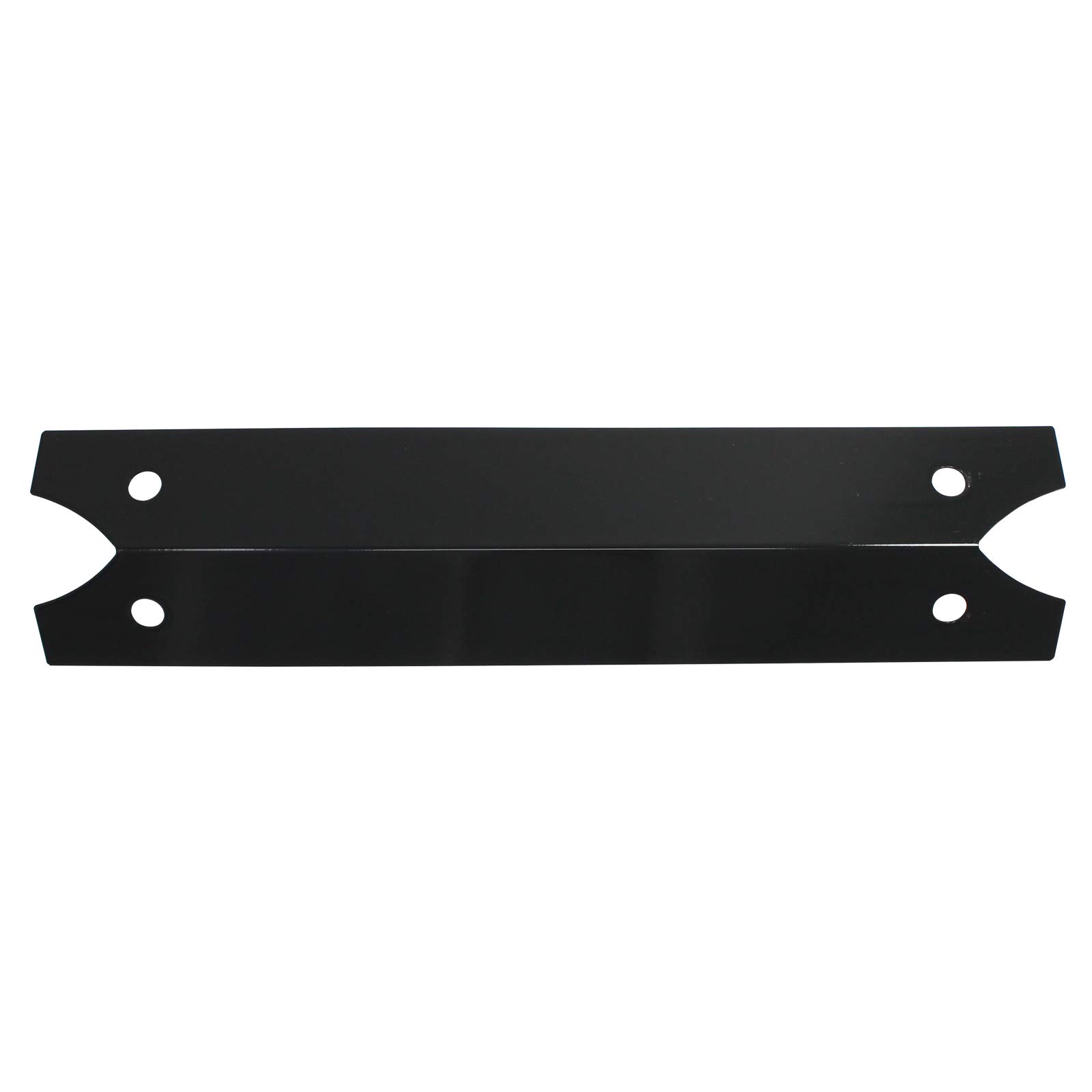2-Pack BBQ Grill Heat Shield Plate Tent Replacement Parts for Brinkmann 810-7440-S - Compatible Barbeque Porcelain Steel Flame Tamer, Flavorizer Bar, Vaporizer Bar, Burner Cover 17 3/4"