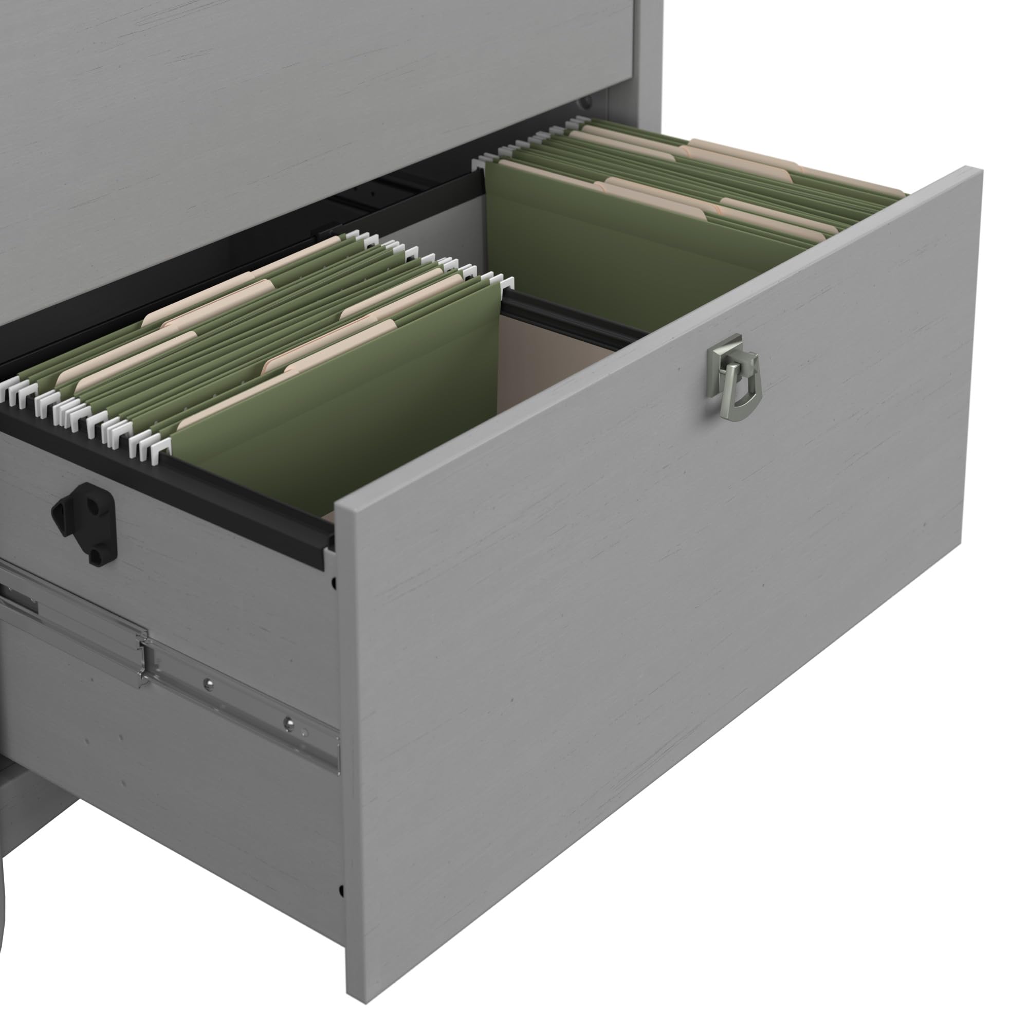 Bush Furniture Salinas Lateral File Cabinet in Cape Cod Gray