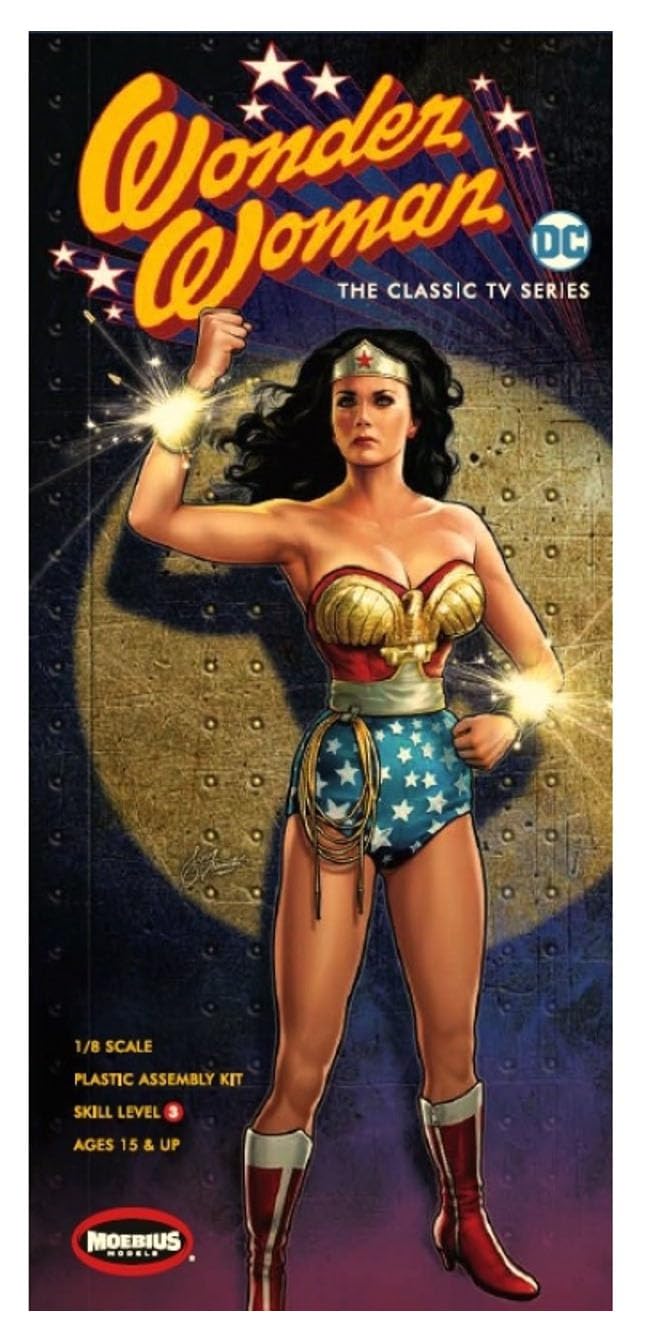 Wonder Woman- 1970's Lynda Carter 1/8 Scale Moebius Models Kit