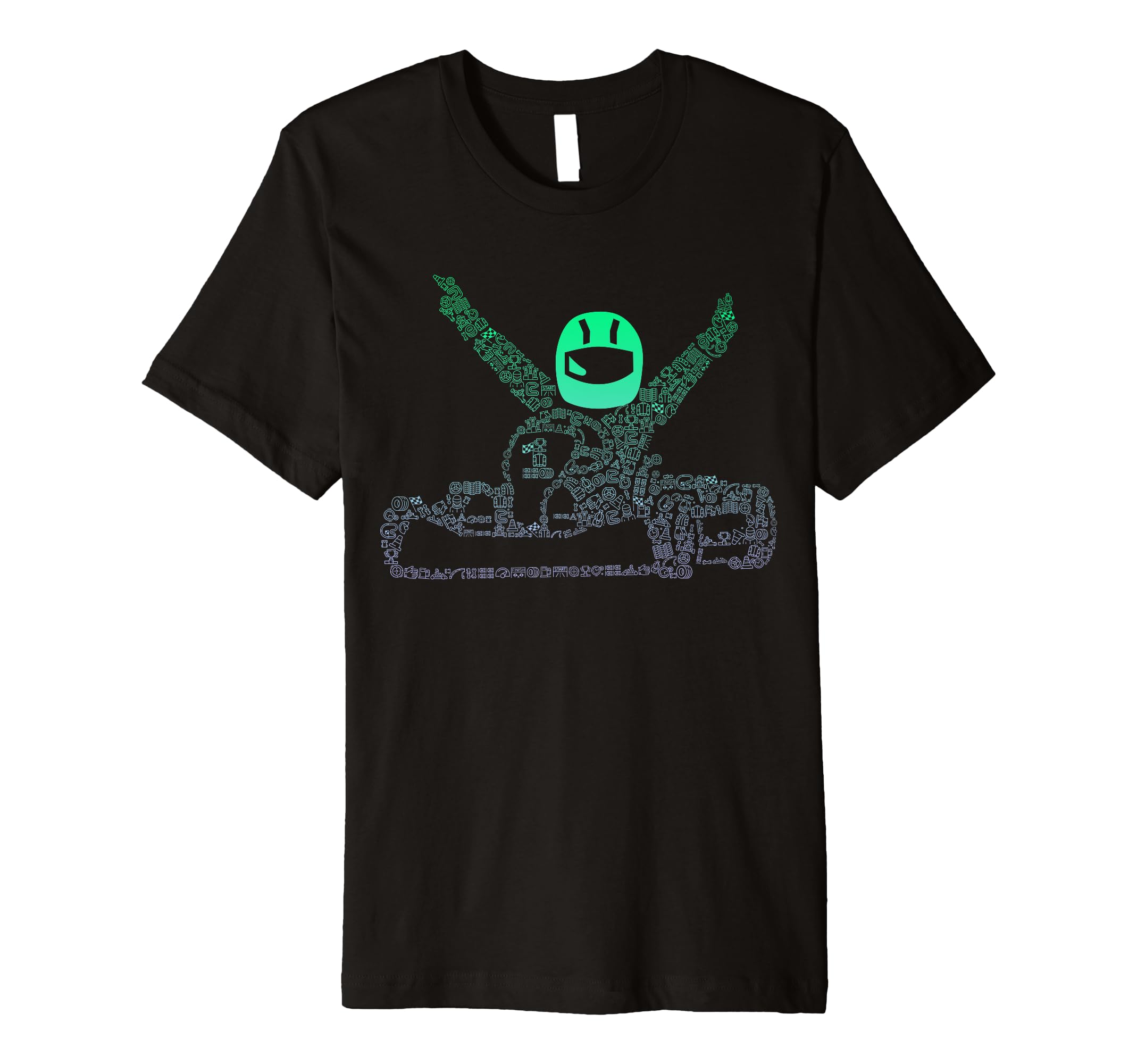 Mens Karting Tshirt for Go Kart Driver | Boys Go Kart Racing Premium T-Shirt