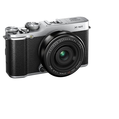 16.3 million pixel APS-C Silver F X-M1S/1650/27KIT FUJIFILM digital single-lens camera X-M1 W lens kit zoom lens attached