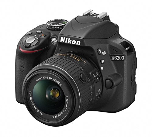 Nikon D3300 24.2 MP CMOS Digital SLR with 18-55mm DX VR II & 55-200mm DX VR II Zoom Lenses (Black) - International Version (No Warranty)
