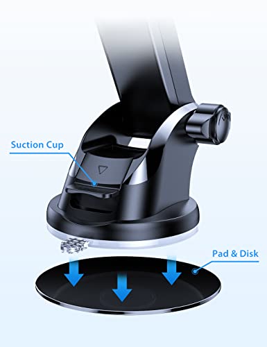 3M VHB Sticky Adhesive Pad Replacement for Dashboard/ Dash Cam Suction Cup Mount, 80 mm/3.15" Circle Double Sided