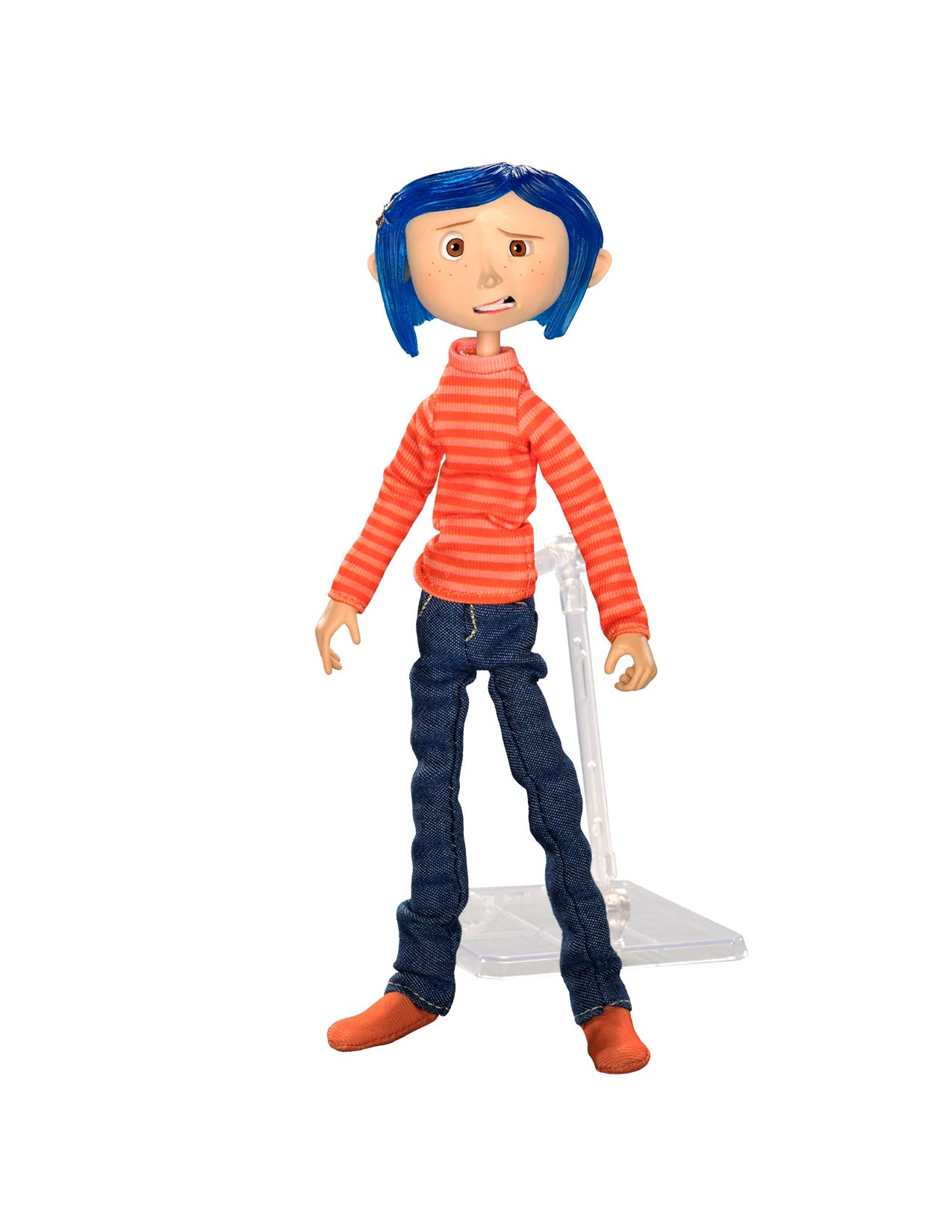 NECA - Coraline β Articulated Figure β Coraline in Striped Shirt and Jeans