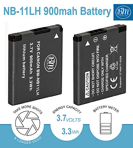 BM NB-11LH Battery for Canon PowerShot Elph 110 Elph 130 Elph 135 Elph 140 Elph 150 Elph 160 Elph 170 Elph 180 Elph 190 Elph 320 Elph 340 Elph 350 Elph 360 A2600 A3400 A4000 SX400 SX410 SX420 Cameras