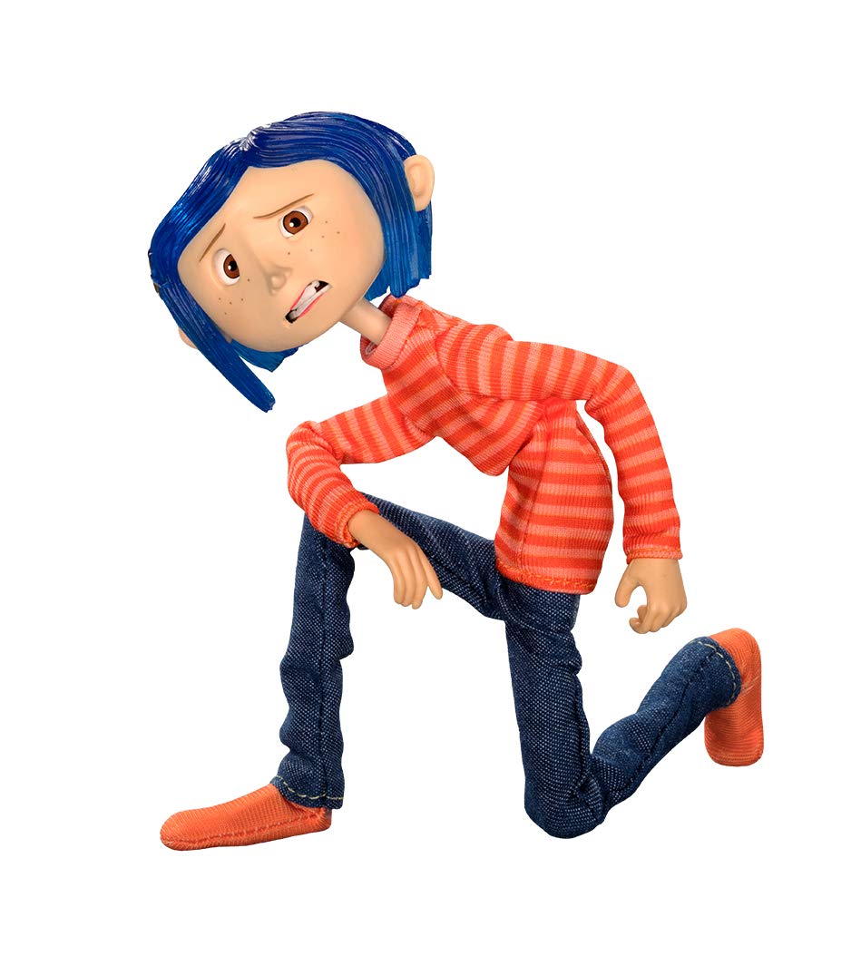 NECA - Coraline β Articulated Figure β Coraline in Striped Shirt and Jeans