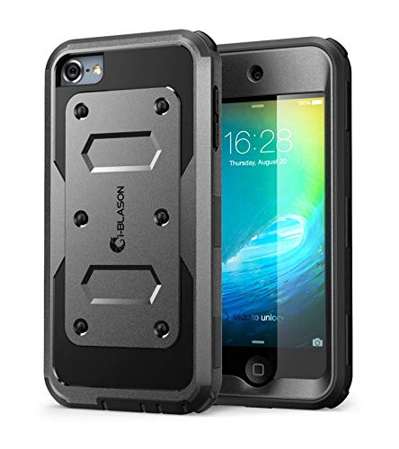 i-Blason Armorbox Case Designed for iPod Touch 7/6/5, Full Body Case with Built-in Screen Protector for Apple iPod Touch 5th/6th/7th Generation, Black