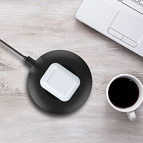 Slim Wireless Charger, 15W Fast Wireless Charging Pad Compatible with iPhone 14/13/12/12 Pro Max/12 Mini/11/XR/X/8 Plus, Samsung Galaxy S21/S20 Ultra/S10/S9/Note 10, Pixel 7/6 Pro/5/4 XL (No Adapter)