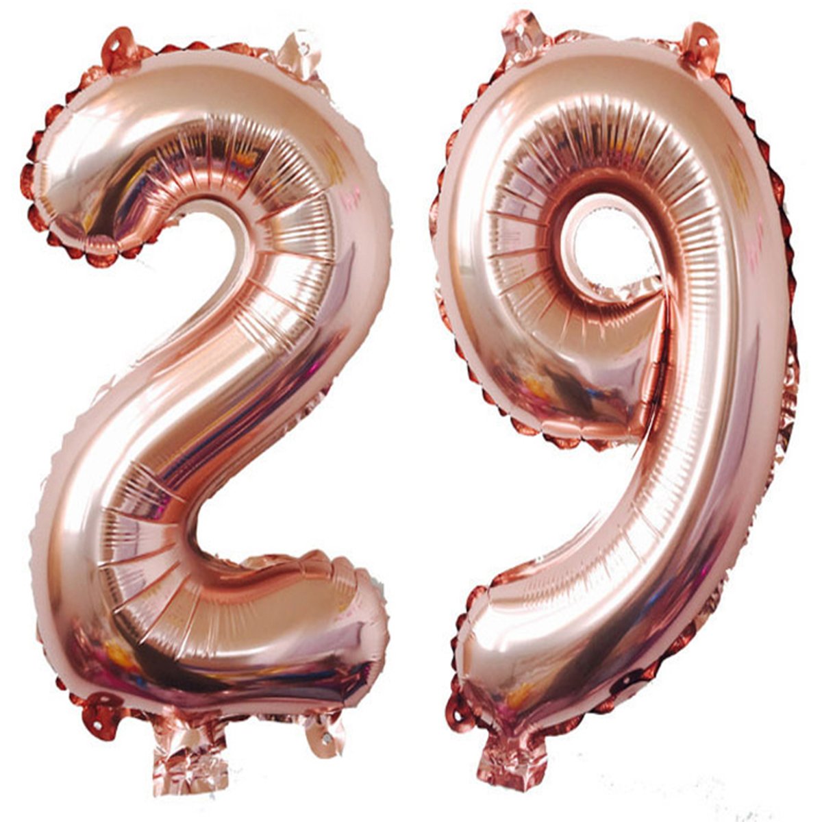 40inch Rose Gold Foil 29 Helium Jumbo Digital Number Balloons, 29th Birthday Decoration for Girls or Boys,29 Birthday Party Supplies