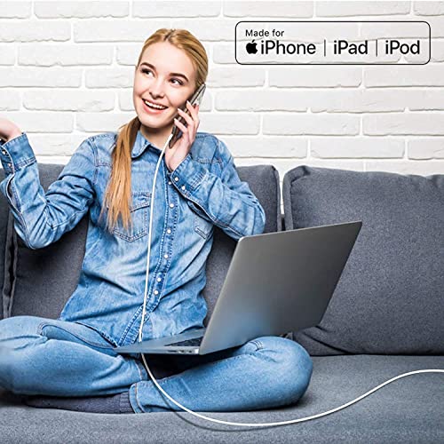 [Apple MFi Certified] iPhone Fast Charger, Veetone 2 Pack 20W USB C Power Delivery Wall Charger Plug with 6FT Type C to Lightning Quick Charge Sync Cable for iPhone 14/13/12/11/XS/XR/X/SE/iPad/AirPods