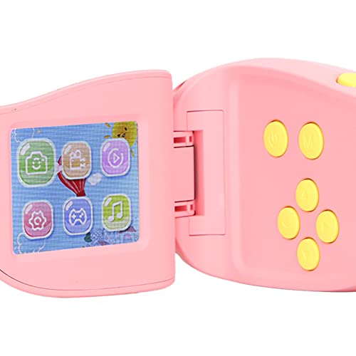 Jeanoko Mini Children Camera, Kids Digital Camera 5 Control Buttons Timed Photo Easy to Operate Multifunctional with 400Mah Battery for Child Education(Pink)