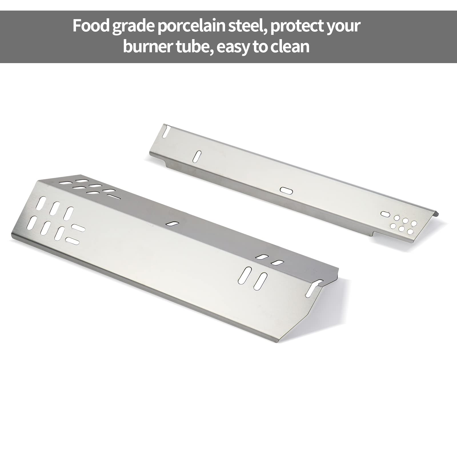 Zemibi Grill Heat Plate Replacement for Dyna-Glo DGH450CRP, Heat Shield Replacement Part for Dyna-Glo 4 Burner Gas Grill, Stainless Steel Heat Tent, 4 Pack