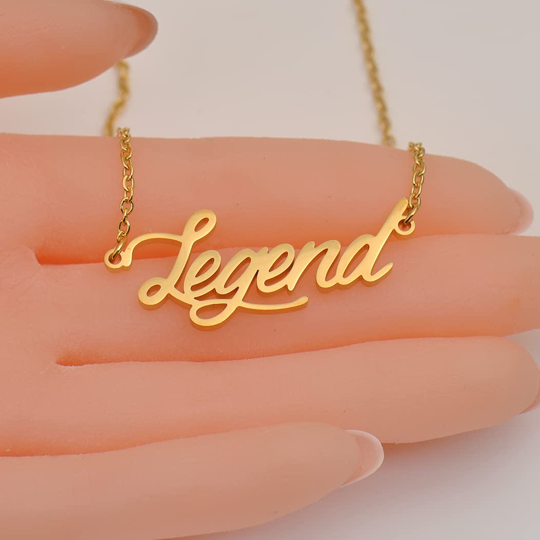 Caroline Name Tag Necklaces for Her His Friends Familys Relationship Memory Jewelry Gift
