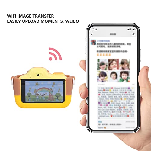 Pssopp Children's Camera Portable Rechargeable Digital Camera Touch Screen Camera Toys Gifts for Children Boys Girls