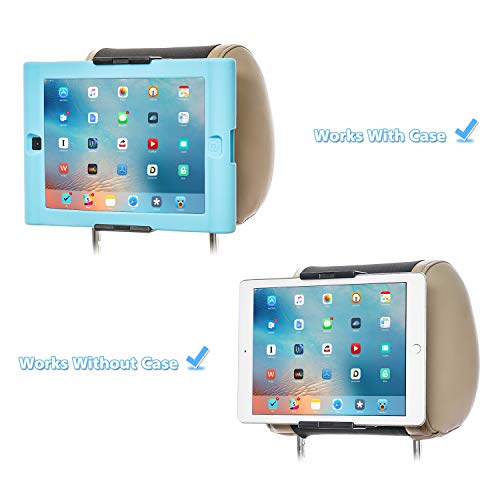 WANPOOL Car Headrest Mount Holder for Tablets and Phones with 5-10.5Inch Screens -Compatible with iPhone iPad Air Mini, Samsung Galaxy, Nintendo Switch