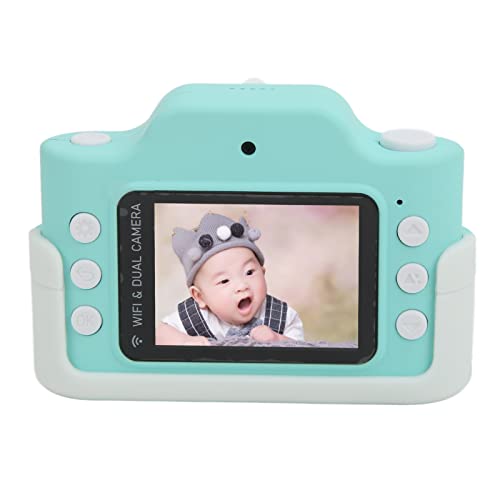 Shanrya WiFi Cartoon Camera Toy, 750mAh Rechargeable ABS Kids Digital Camera Anti Fall Portable for Gifts