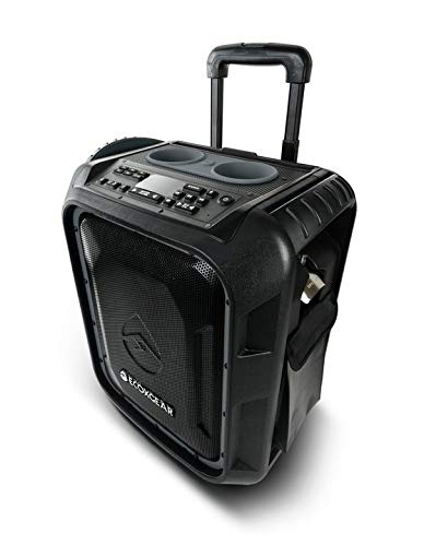ECOXGEAR EcoBoulder+ GDI-EXBLD810 Rugged Waterproof Floating Portable Bluetooth Wireless 100 Watt Speaker and PA System (Gray)
