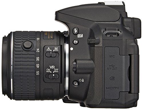 Nikon D5300 24.2 MP CMOS Digital SLR Camera Double Zoom Lens Kit with 18-55mm f/3.5-5.6G ED VR II + 55-200mm f/4.5-5.6G - International Version (No Warranty)