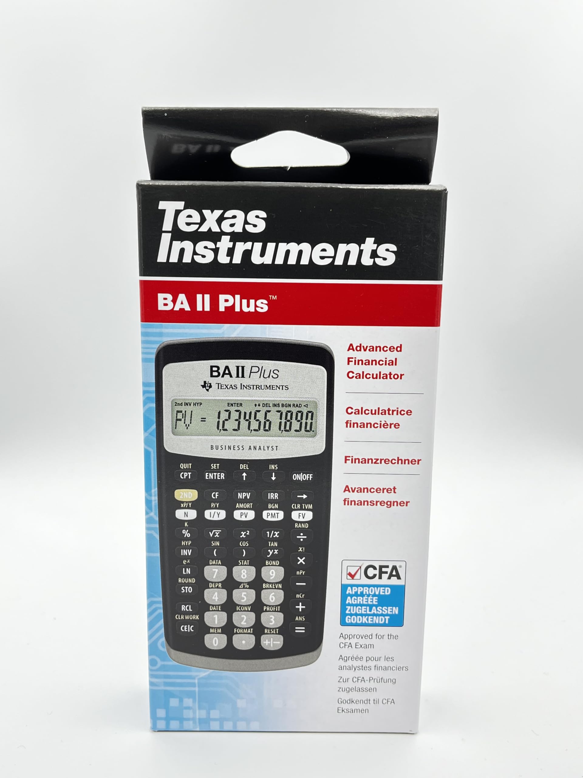 TEXBAIIPLUS - Texas Instruments BA-II Plus Adv. Financial Calculator