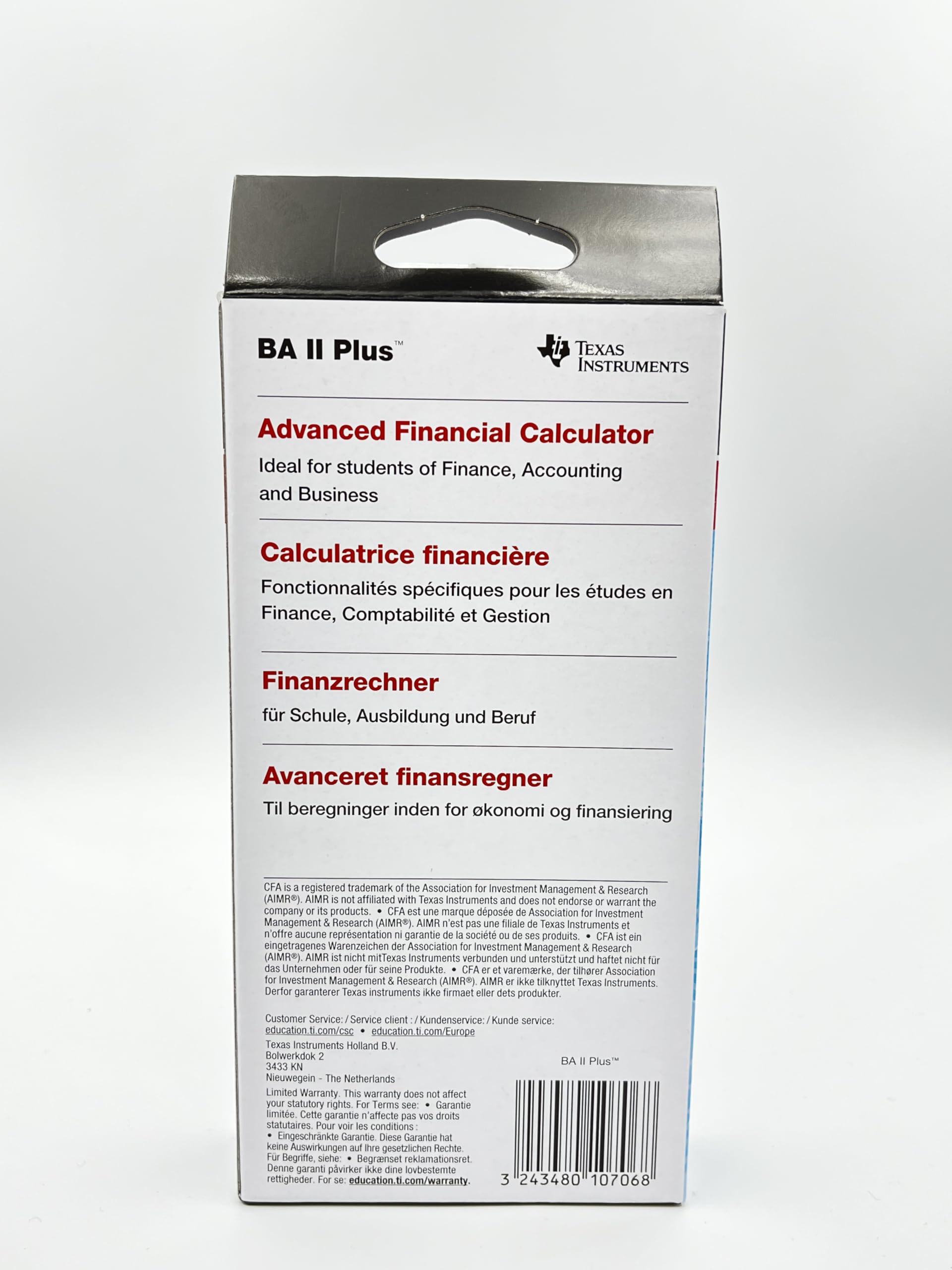 TEXBAIIPLUS - Texas Instruments BA-II Plus Adv. Financial Calculator