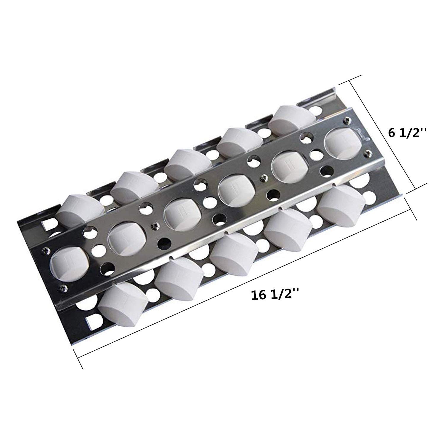 Hongso 16 1/2" Stainless Steel Heat Plate Shield Burner Cover Replacement for Select Turbo Gas Grill,3 Pack