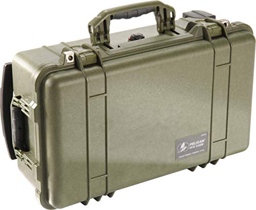 Pelican 1510 Case With Padded Dividers (OD Green), Olive Green (015100-0040-130)