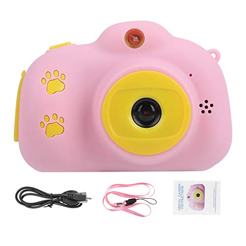 Children Camera Cartoon Digital DV 2.0 Inch IPS Screen Cartoon Digital Camera X700 Children Taking Pictures Toy Birthday Gift(Pink)