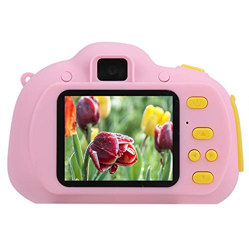 Children Camera Cartoon Digital DV 2.0 Inch IPS Screen Cartoon Digital Camera X700 Children Taking Pictures Toy Birthday Gift(Pink)