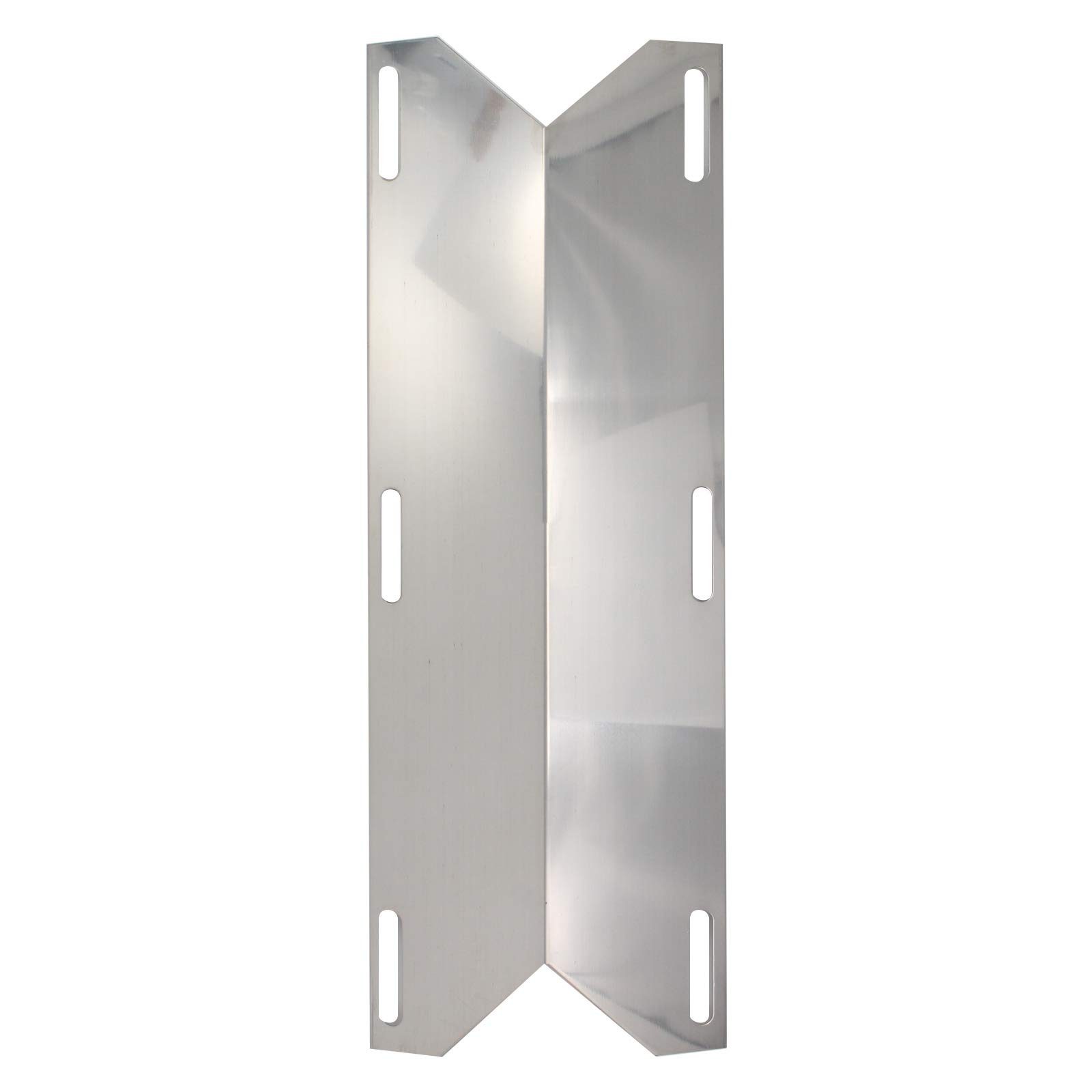 2-Pack BBQ Grill Heat Shield Plate Tent Replacement Parts for Jenn Air 720-0138-NG - Compatible Barbeque Stainless Steel Flame Tamer, Guard, Deflector, Flavorizer Bar, Vaporizer Bar, Burner Cover