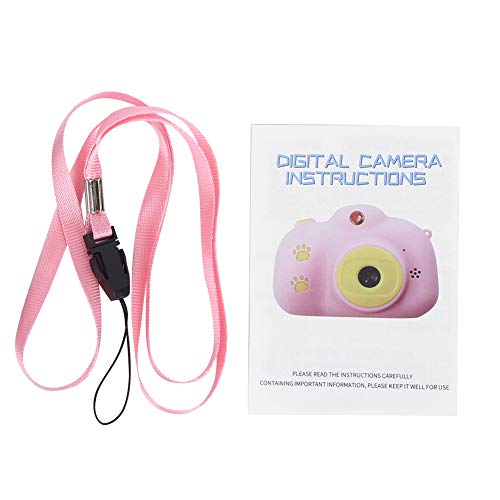 Children Camera Cartoon Digital DV 2.0 Inch IPS Screen Cartoon Digital Camera X700 Children Taking Pictures Toy Birthday Gift(Pink)