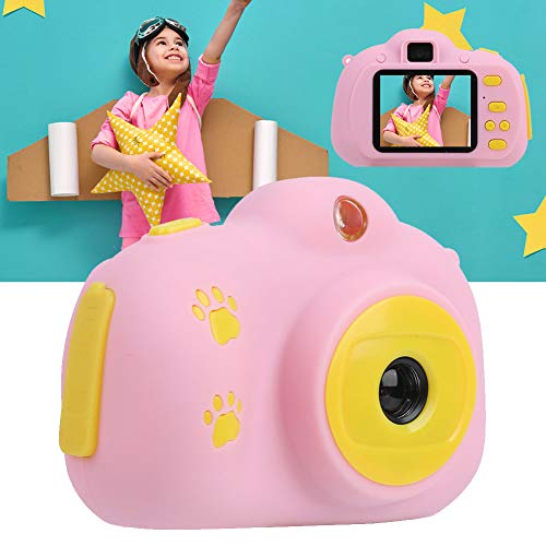 Children Camera Cartoon Digital DV 2.0 Inch IPS Screen Cartoon Digital Camera X700 Children Taking Pictures Toy Birthday Gift(Pink)