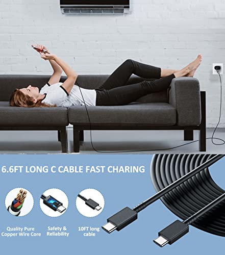 25W Samsung Super Fast Charger Type C, Android Charger Fast Charging for Samsung Galaxy S23/S23 Ultra/S23 Plus/S22/S22 Ultra/S21 Ultra/Note 20 Ultra/S20 Ultra with 6.6FT USB C Phone Charger Cable
