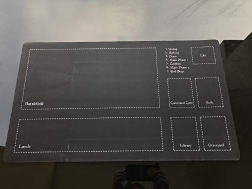 Black Background White Lines Board Games Playmat, Magica Card The Games Play Mat Bag