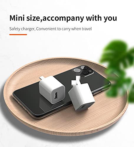 USB Wall Charger,Small iPhone Charger Box,Travel Plug Cube 5W Power Adapter for iPhone SE 2020/12 Pro Max/11 Pro Max/XR/X/8 Plus/7/6S/6S/6/5,Samsung Galaxy S7/S6/S5 Edge,LG,HTC,Huawei,Moto,Kindle