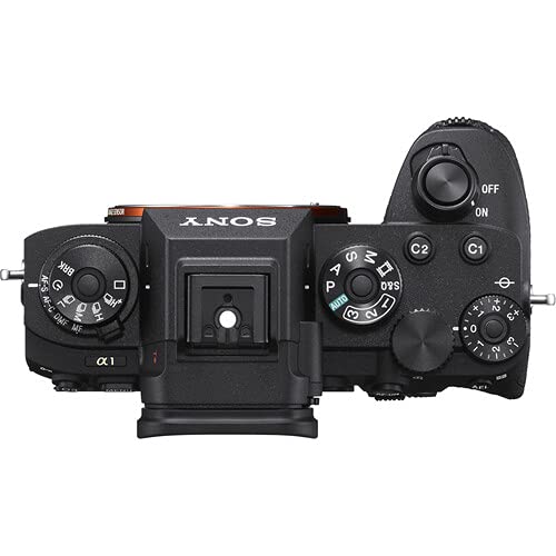 Sony Alpha a1 Full-Frame Mirrorless Camera Bundle with GODOX Flash, Extra Battery, Water Resistant Gadget Bag, 2X 64GB Memory Card, Monopod + More, Sony A1