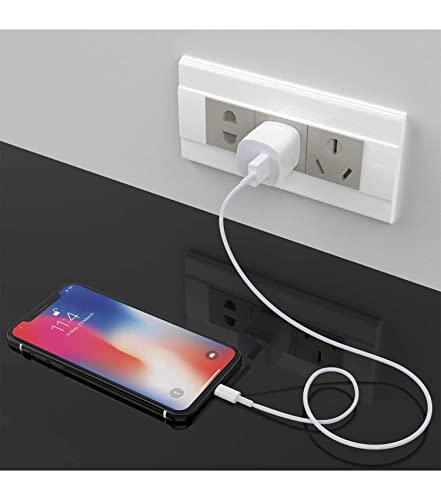 USB Wall Charger,Small iPhone Charger Box,Travel Plug Cube 5W Power Adapter for iPhone SE 2020/12 Pro Max/11 Pro Max/XR/X/8 Plus/7/6S/6S/6/5,Samsung Galaxy S7/S6/S5 Edge,LG,HTC,Huawei,Moto,Kindle