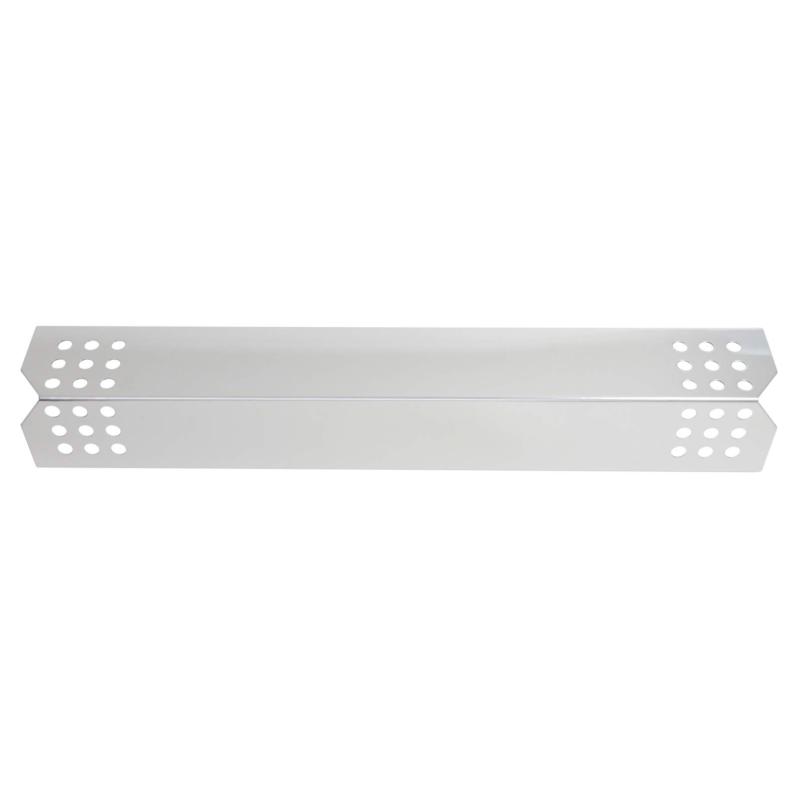 4-Pack BBQ Grill Heat Shield Plate Tent Replacement Parts for Kitchenaid 720-0733A - Old - Compatible Barbeque Stainless Steel Flame Tamer, Flavorizer Bar, Vaporizer Bar, Burner Cover 16 1/8"