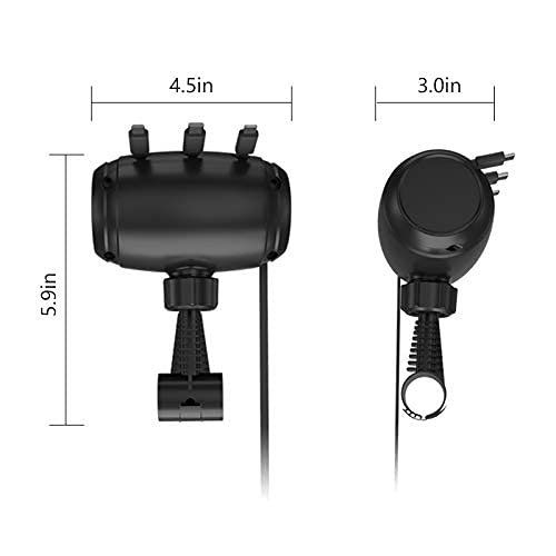 SUPERLIT Multi Car Retractable Backseat 3 in 1 Car Charging Station Box Compatible with All Phones | iPhone | Samsung | Android | Uber Lyft Turo Ride Share Customer Charging Dock Attach to Headrest