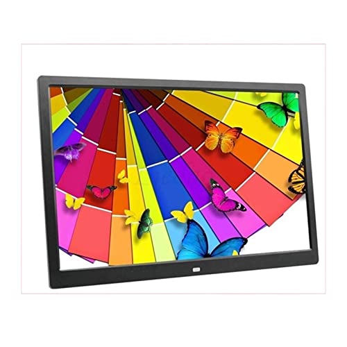 Family 15 Inch Screen LED Backlight HD 1280 * 800 Digital Photo Frame Electronic Album Picture Music Movie Full Function Good Gift (Color : White4GB, Size : EU Plug)