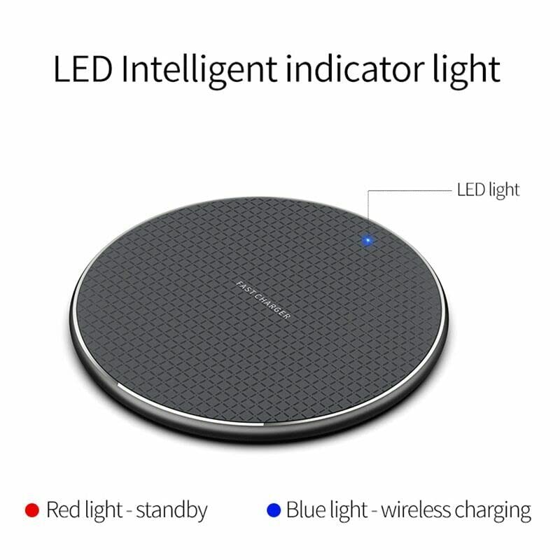 Wireless Charger PAD+External Receiver U01 for Samsung Galaxy A12 A22 A32 A42 A52 A72 4G 5G Black